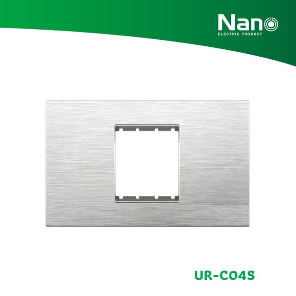 NANO แผงหน้ากากขอบเหลี่ยม ขนาด 1.5 ช่อง Urban series สีดำ (1 ชิ้น/กล่อง ...