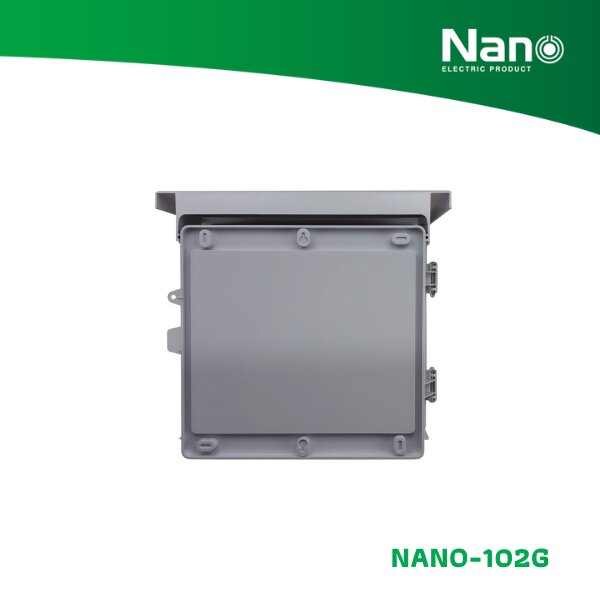 NANO ตู้กันฝน ขนาด 11.5x13x6" สีเทา (1 ชิ้น/กล่อง) รุ่น NANO-102G - NANO ELECTRIC PRODUCT
