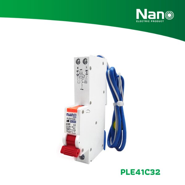 NANO เซอร์กิตเบรกเกอร์กันดูด NANO PLUS 1P 32A 10kA (1 ชิ้น/กล่อง) รุ่น ...