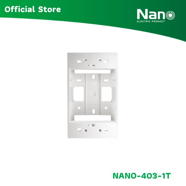 NANO กล่องลอยขอบเหลี่ยม NANO PLUS ขนาด 2x4x1.5" สีขาว (50 ชิ้น/กล่อง) รุ่น 403-1-NNP - NANO ...