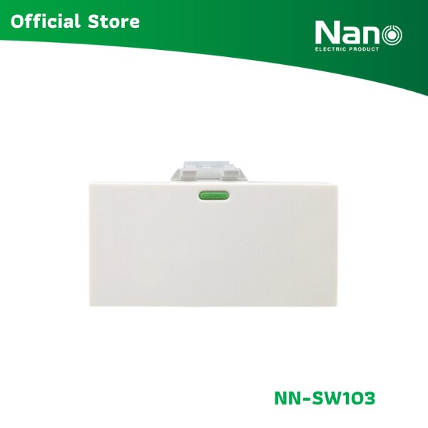 NANO สวิทซ์ 1 ทาง ขนาด 3 ช่อง (แบบมีพรายน้ำ) Classic series สีขาว (1 ...