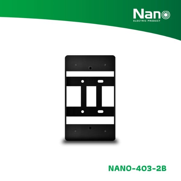 NANO เต้ารับคู่มีกราวน์ และม่านนิรภัย 16A 250V ขนาด 3 ช่อง Classic series สีขาว (1 ชิ้น/กล่อง ...