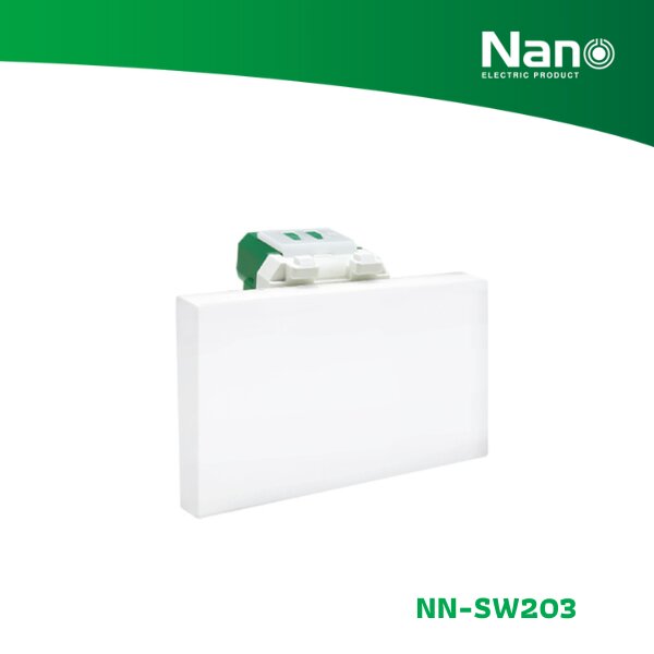 NANO สวิตซ์ 2 ทาง ขนาด 3 ช่อง Classic series สีขาว (1 ชิ้น/กล่อง, 10 ชิ้น/กล่อง) รุ่น NN-SW203 ...