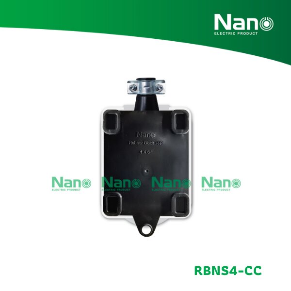 NANO บล็อคยางเปล่า ใส่เต้ารับได้ 4 ช่อง + ฝา PC กันน้ำ (1 ชิ้น/กล่อง ...