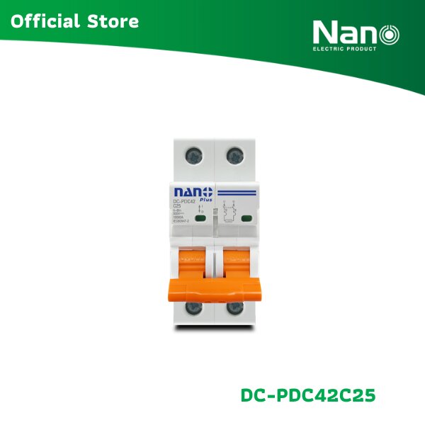 NANO เซอร์กิตเบรกเกอร์ NANO PLUS 10kA DC 2P 500V (1 ชิ้น/กล่อง) รุ่น DC ...