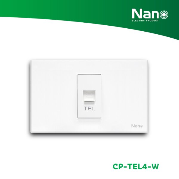 NANO ชุดเต้ารับโทรศัพท์ Urban series สีขาว (1 ชิ้น/กล่อง, 6 ชิ้น/กล่อง ...
