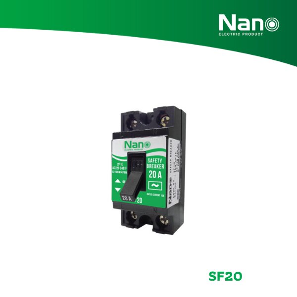 NANO เซฟตี้เบรกเกอร์ (Safety breaker) 20A (1 ชิ้น/กล่อง, 50 ชิ้น/กล่อง ...