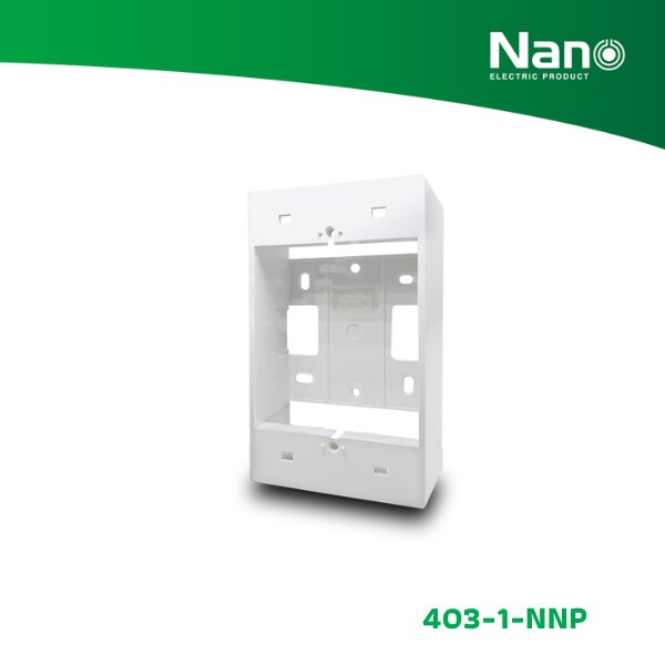 NANO กล่องลอยขอบเหลี่ยม NANO PLUS ขนาด 2x4x1.5" สีขาว (50 ชิ้น/กล่อง) รุ่น 403-1-NNP - NANO ...