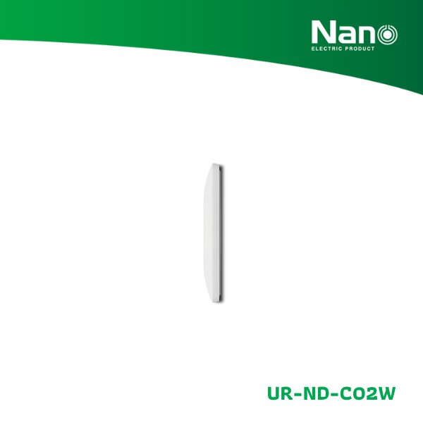 NANO แผงหน้ากากขอบมน ขนาด 2 ช่อง Nordic series สีขาว (1 ชิ้น/กล่อง) รุ่น UR-ND-C02W - NANO ...