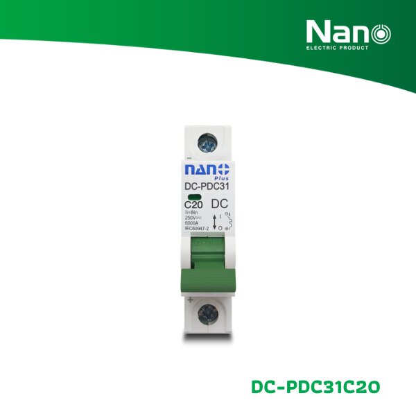 NANO เซอร์กิตเบรกเกอร์ NANO PLUS 6kA DC 1P 250V (1 ชิ้น/กล่อง) รุ่น DC ...