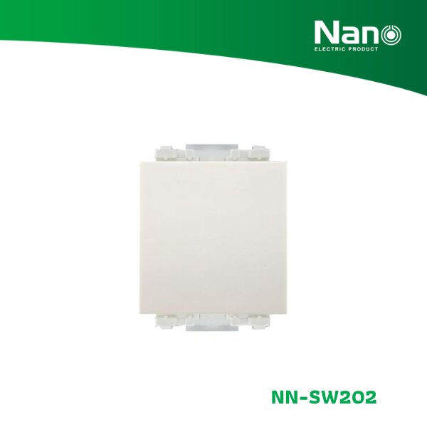 NANO สวิตซ์ 2 ทาง ขนาด 1.5 ช่อง Classic series สีขาว (1 ชิ้น/กล่อง, 10 ...