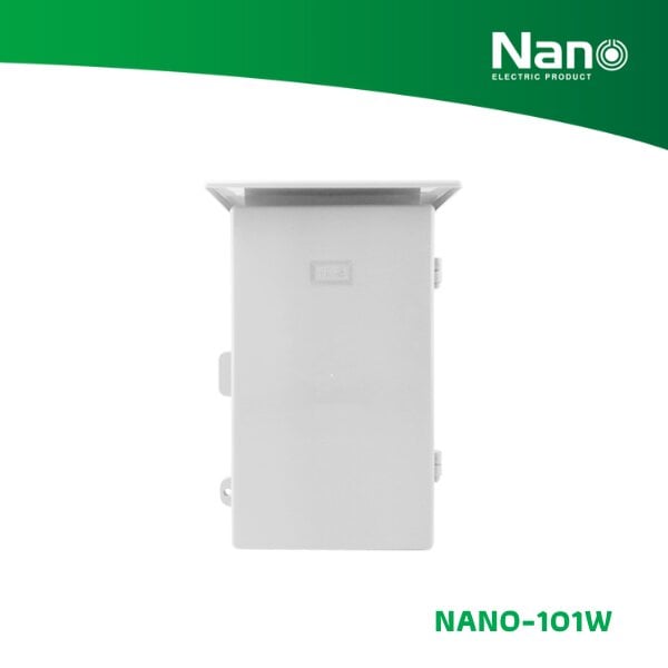 NANO ตู้กันฝน ขนาด 8x12.5x6" สีขาว (1 ชิ้น/กล่อง) รุ่น NANO-101W - NANO ELECTRIC PRODUCT