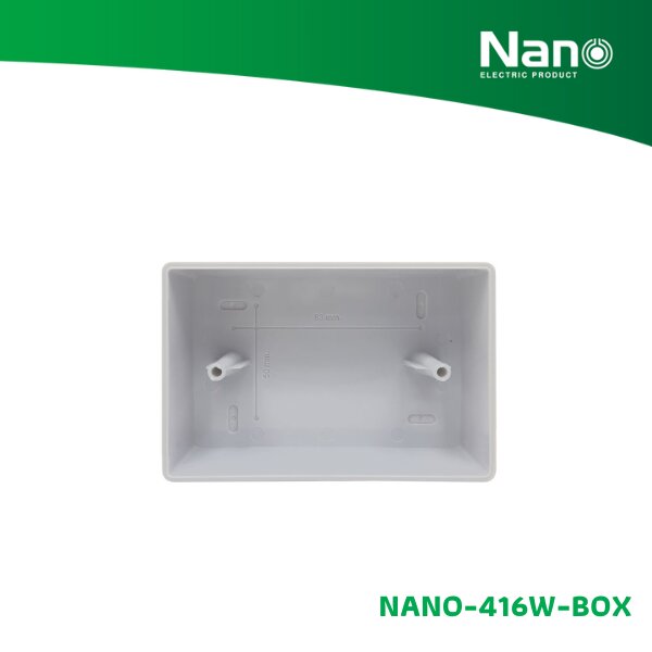 NANO กล่องลอย รุ่นหนา Classic Series สีขาว (1 ชิ้น/กล่อง) รุ่น NANO-416W-BOX - NANO ELECTRIC PRODUCT