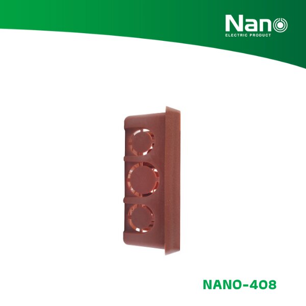 NANO บล็อคฝัง ขนาด 2x4" สีส้ม (100 ชิ้น/กล่อง) รุ่น NANO-408 - NANO ELECTRIC PRODUCT