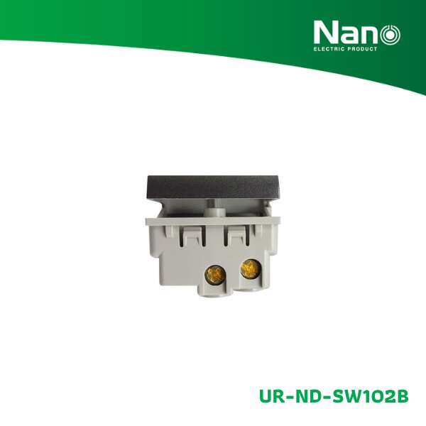 NANO สวิทซ์ 1 ทาง 16A 250V ขนาด 1.5 ช่อง Nordic series สีดำ (1 ชิ้น/กล่อง) รุ่น UR-ND-SW102B ...