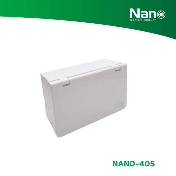 NANO กล่องครอบสวิตช์ปลั๊กไฟ ขนาด 3x5.5x2.5" สีขาว (50 ชิ้น/กล่อง) NANO-405 - NANO ELECTRIC PRODUCT