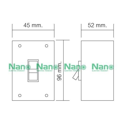 เซอร์กิตเบรกเกอร์ SHIHLIN/NANO MCCB 2 Pole 20AT/30AF 20A ( 1 ชิ้น/กล่อง ...