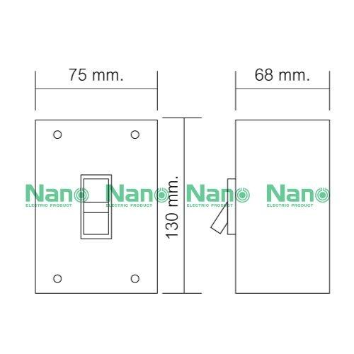 เซอร์กิตเบรกเกอร์ SHIHLIN/NANO MCCB 3 Pole 40AT/50AF 40A ( 1 ชิ้น/กล่อง ...