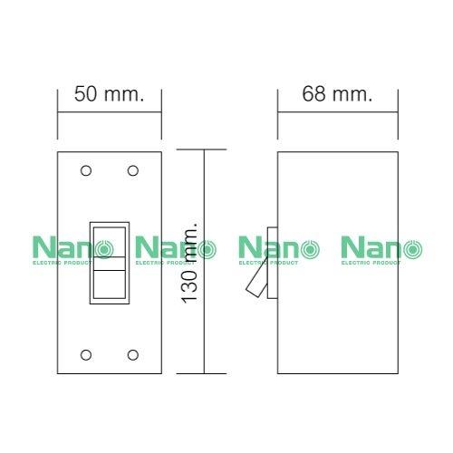เซอร์กิตเบรกเกอร์ SHIHLIN/NANO MCCB 2 Pole 40AT/50AF 40A ( 1 ชิ้น/กล่อง ...