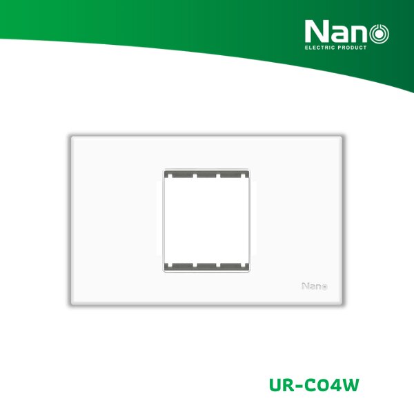 NANO แผงหน้ากากขอบเหลี่ยม ขนาด 1.5 ช่อง Urban series สีขาว (1 ชิ้น ...