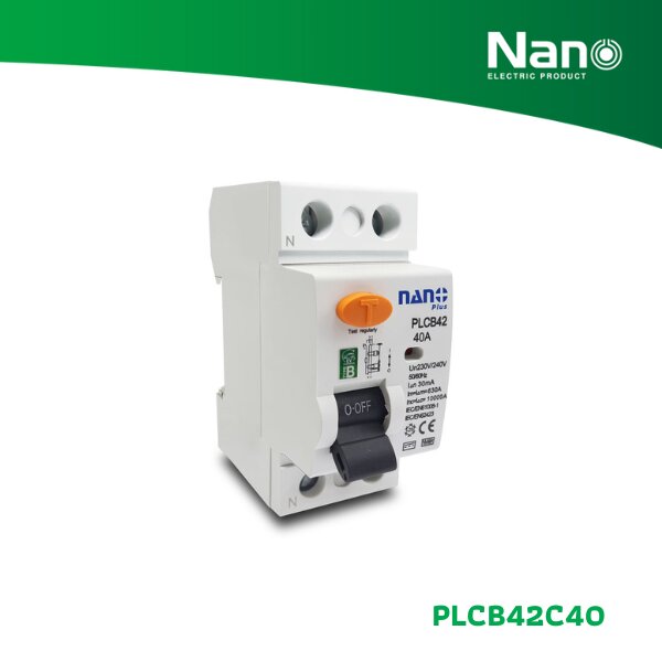 NANO เบรกเกอร์กันไฟดูด RCCB Type B สำหรับติดตั้งระบบชาร์จรถยนต์ไฟฟ้า 2 ...