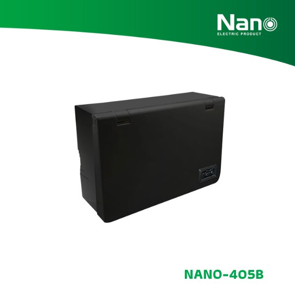 NANO กล่องครอบสวิตช์ปลั๊กไฟ ขนาด 3x5.5x2.5" สีดำ (50 ชิ้น/กล่อง) NANO ...