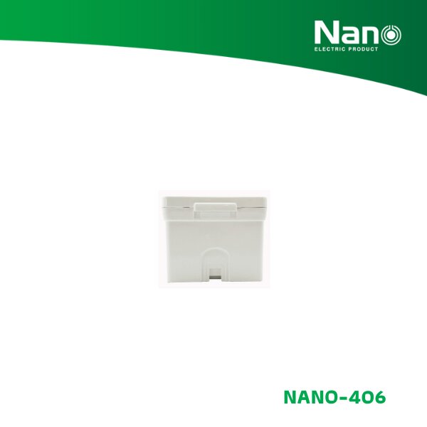 NANO กล่องฝาปิดกันน้ำ ขนาด 3x5.5" สีขาว (30 ชิ้น/กล่อง) รุ่น NANO-406 - NANO ELECTRIC PRODUCT