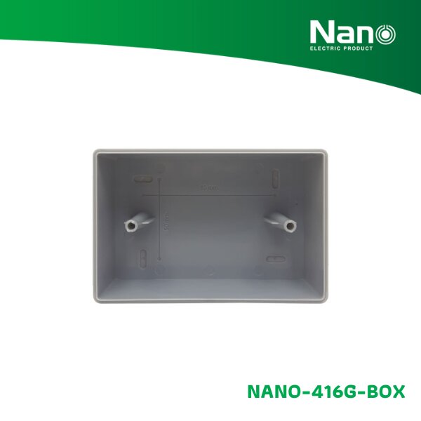 NANO กล่องลอย รุ่นหนา Classic Series สีเทา (1 ชิ้น/กล่อง) รุ่น NANO-416G-BOX - NANO ELECTRIC PRODUCT