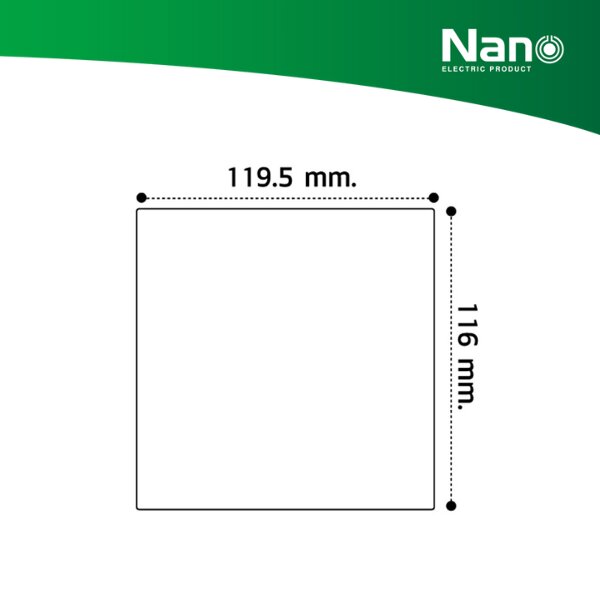 NANO ฝาพลาสติกปิดช่องว่าง ขนาด 4x4 นิ้ว Classic series สีขาว (80 ชิ้น/กล่อง) รุ่น NANO-400-00 ...