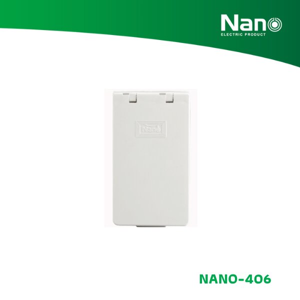 NANO กล่องฝาปิดกันน้ำ ขนาด 3x5.5" สีขาว (30 ชิ้น/กล่อง) รุ่น NANO-406 - NANO ELECTRIC PRODUCT