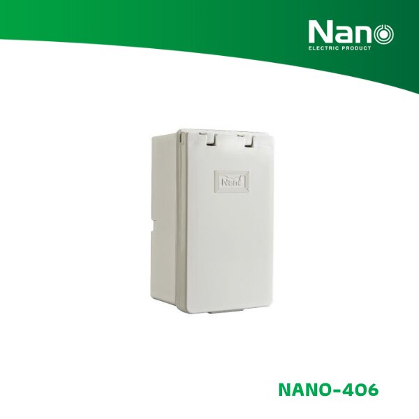 NANO กล่องฝาปิดกันน้ำ ขนาด 3x5.5" สีขาว (30 ชิ้น/กล่อง) รุ่น NANO-406 - NANO ELECTRIC PRODUCT