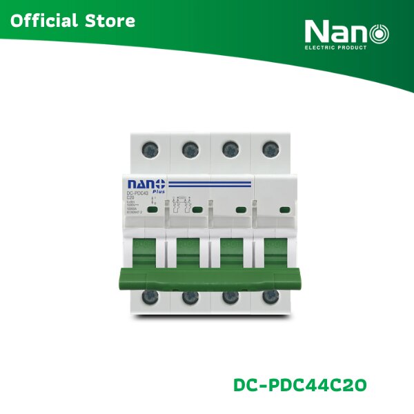 NANO เซอร์กิตเบรกเกอร์ NANO PLUS 10kA DC 4P 1000V (1 ชิ้น/กล่อง) รุ่น ...