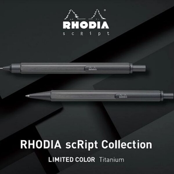 Rhodia : scRipt Mechanical Pencil - Titanium - The PIPS Cafe'