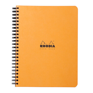 Rhodia : Orange - Side Wirebound Notebook - The PIPS Cafe'