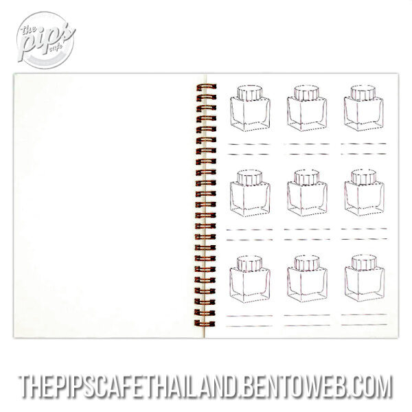 Wearingeul : Ink Color Swatch Notebook A5 - The PIPS Cafe'