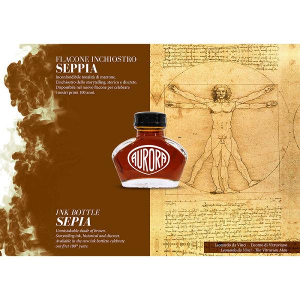 Aurora : 100th Anniversary Ink - Sepia (55ml.) - The PIPS Cafe'