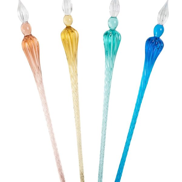 J.herbin : Round Glass Dip Pen 18cm. - Transparent - The PIPS Cafe'