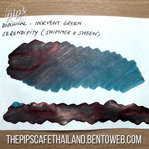 Diamine : Serendipity (Shimmer & Sheen) - Inkvent Green Edition (50ml ...