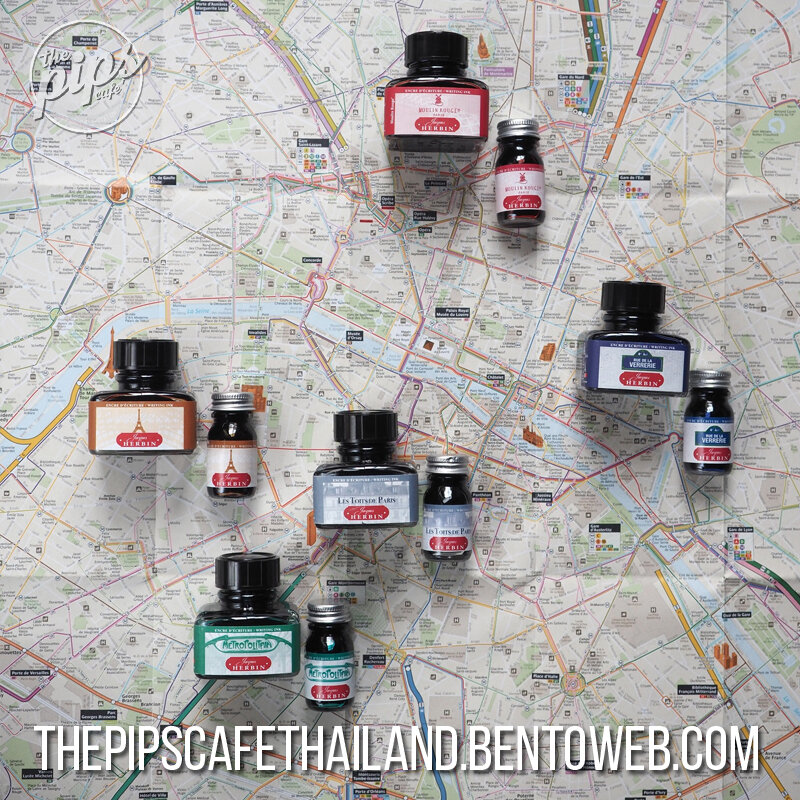 Jacques Herbin : Colors of Paris Ink Set (5 x 10ml.) - The PIPS Cafe'