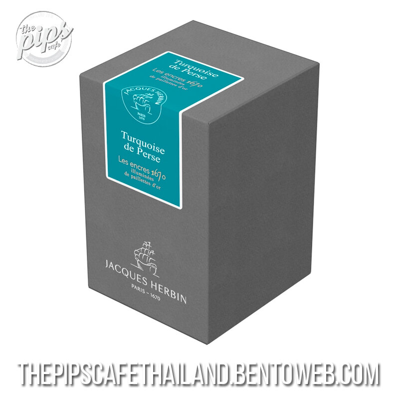 J.herbin : 1670 - Turquoise de Perse (50ml.) - The PIPS Cafe'
