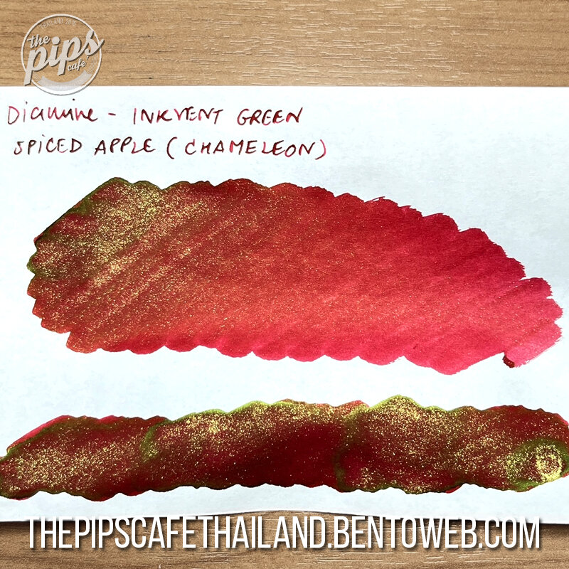 Diamine : Spiced Apple (Chameleon) - Inkvent Green Edition (50ml ...