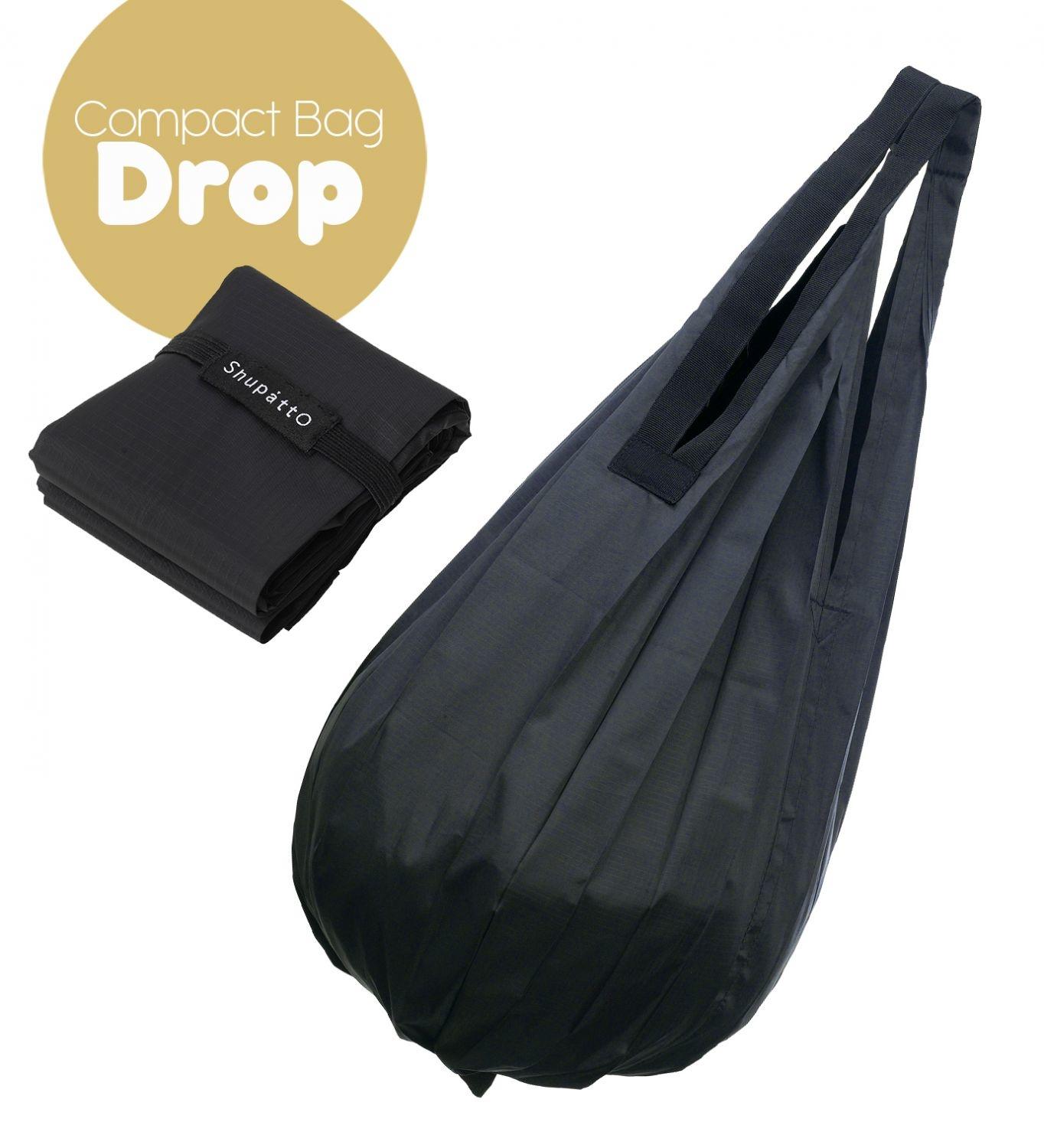 Shupatto Compact Bag - Drop - Black - The PIPS Cafe'
