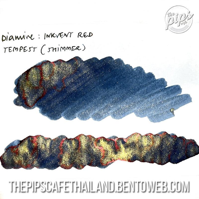Diamine : Tempest (Shimmer) - Inkvent Red Edition (50ml.) - The PIPS Cafe'