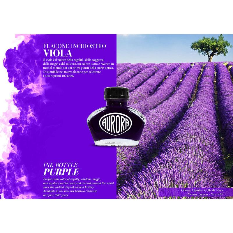 Aurora : 100th Anniversary Ink - Purple (55ml.) - The PIPS Cafe'
