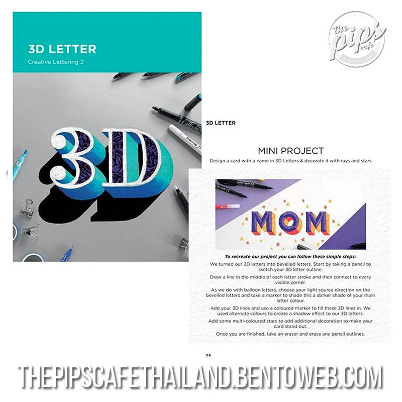 Manuscript : Class Hand Lettering Kit - Teach Yourself - The PIPS Cafe'