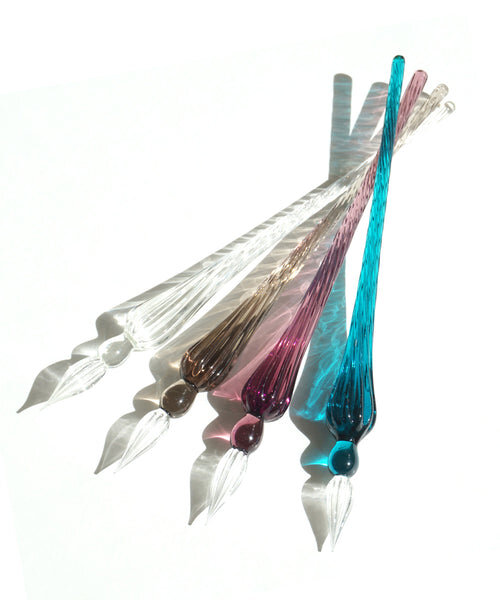 J.herbin : Round Glass Dip Pen 18cm. - Transparent - The PIPS Cafe'