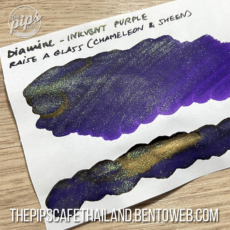 Diamine : Raise a Glass (Chameleon & Sheen) - Inkvent Purple Edition ...