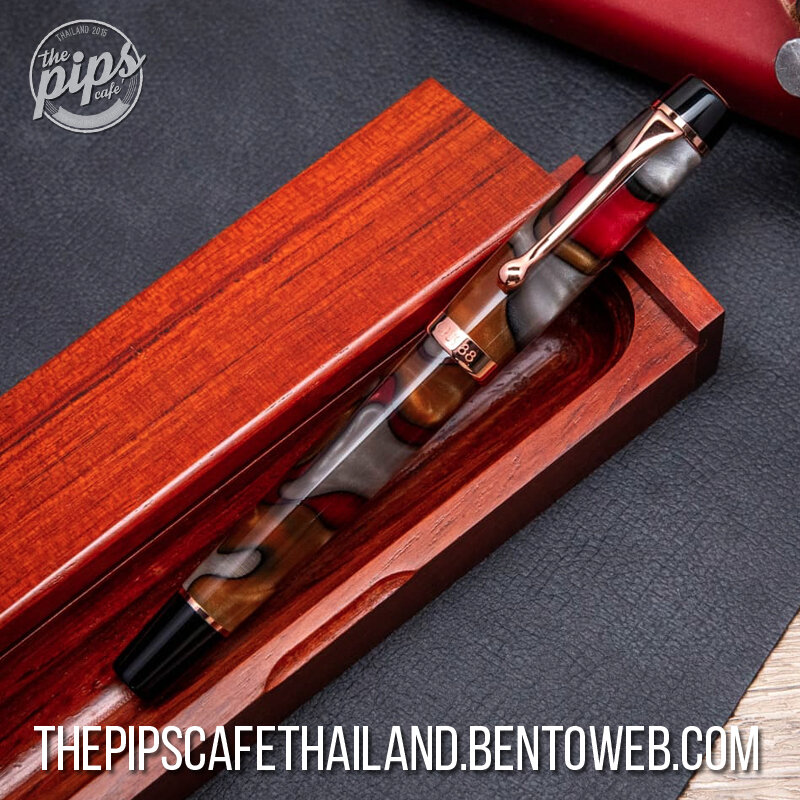 OPUS 88 : Harmony - Red Grey Marble - The PIPS Cafe'