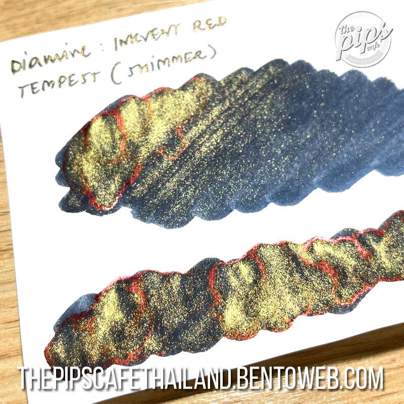 Diamine : Tempest (Shimmer) - Inkvent Red Edition (50ml.) - The PIPS Cafe'