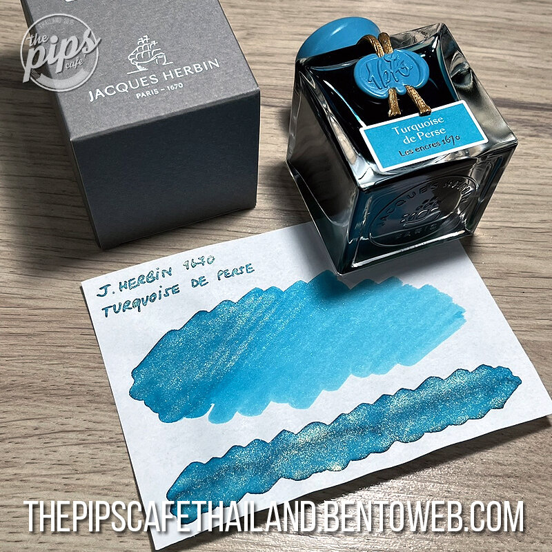 J.herbin : 1670 - Turquoise de Perse (50ml.) - The PIPS Cafe'
